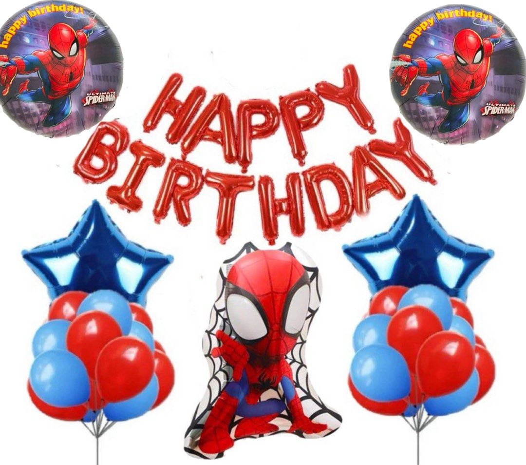[Ready Stock]Superhero Spiderman Spidey Marvel Comics Happy Birthday ...