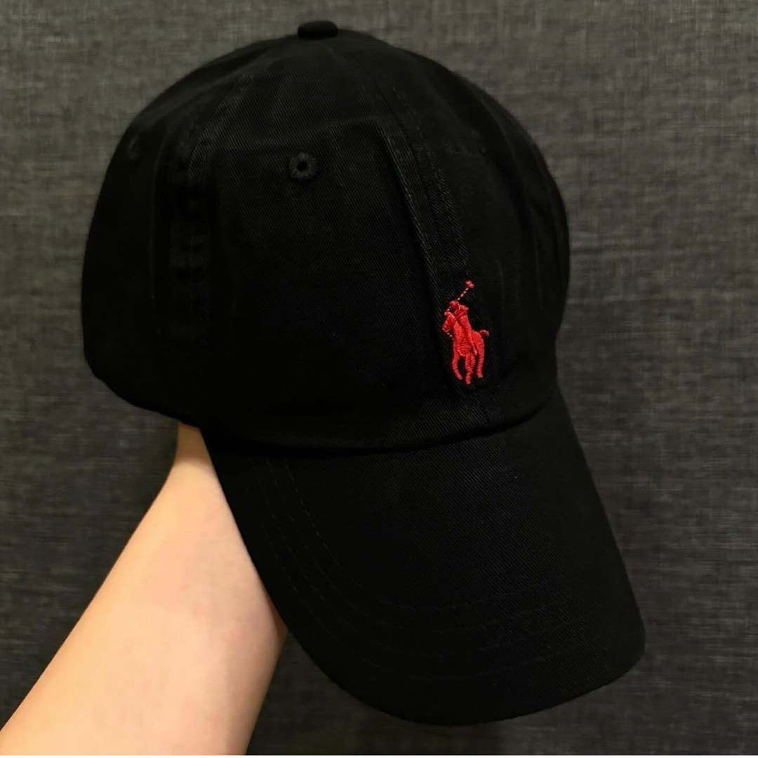 RL CAP BLACK RED, Men's Fashion, Watches & Accessories, Caps & Hats on ...