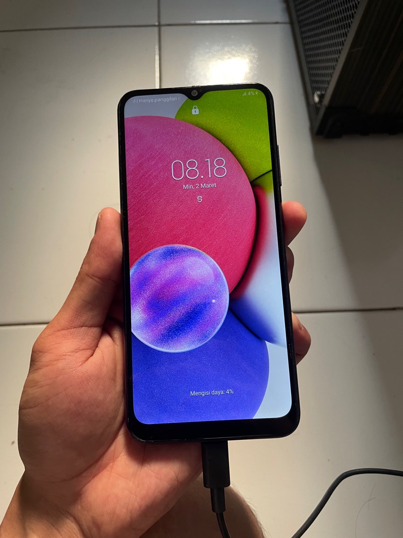 Samsung a03s 4/64 minus fp off (fleksibelnya sobek) Kelengkapan hp only ...