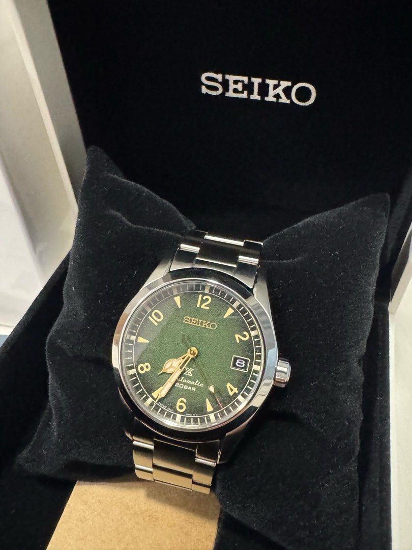 Seiko Alpinist - Never worn, Brand New! Green dial, automatic. SPB 155 ...