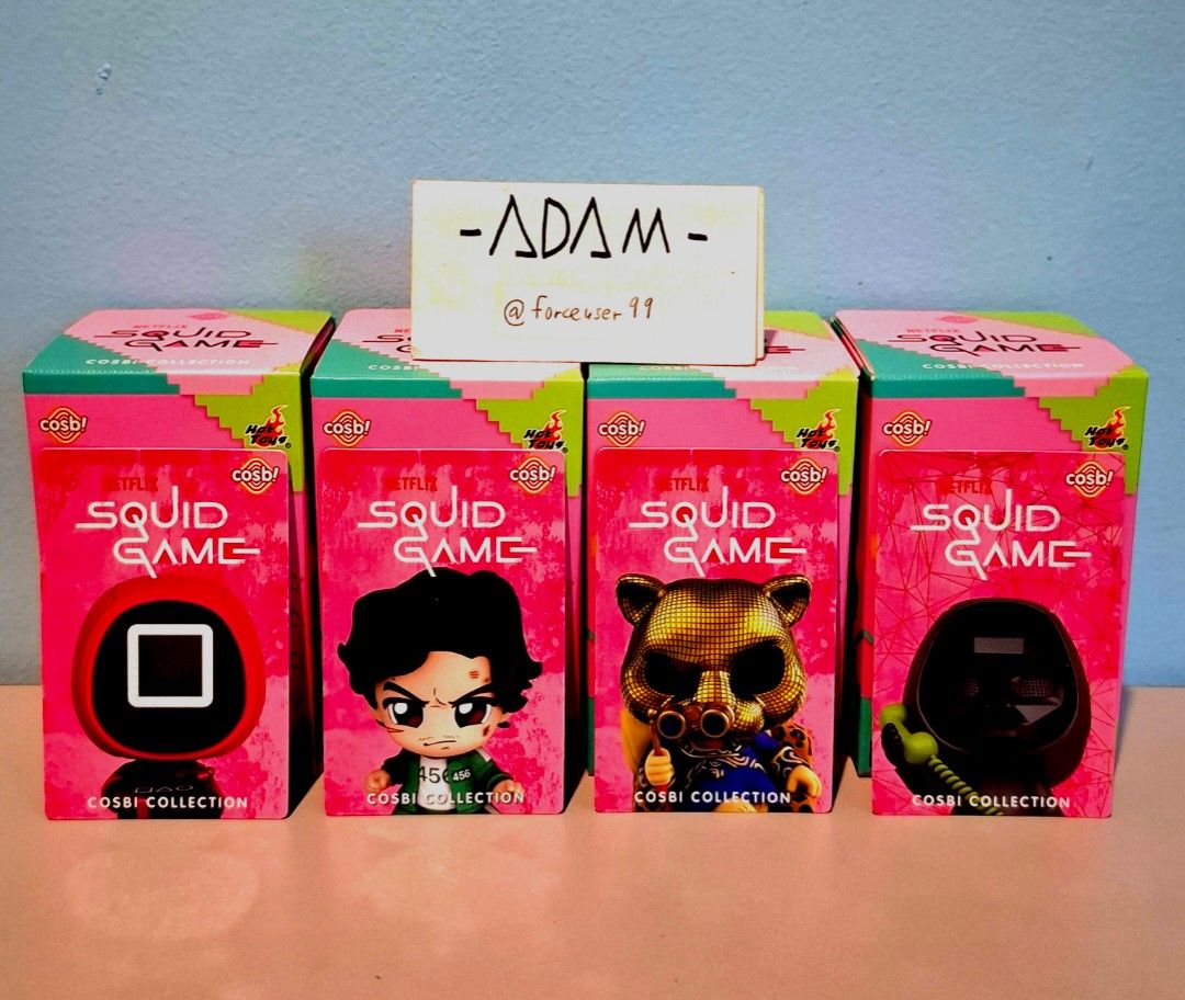 (SET) Cosbi Squid Game Masked Manager, Front Man, VIP + Gi Hun, Hobbies ...