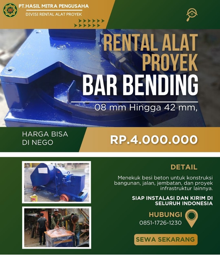 SEWA BAR BENDER DAN BAR CUTTING Aceh Jaya | RENTAL BAR BENDING Aceh Jaya | JASA SEWA BAR BENDING ...