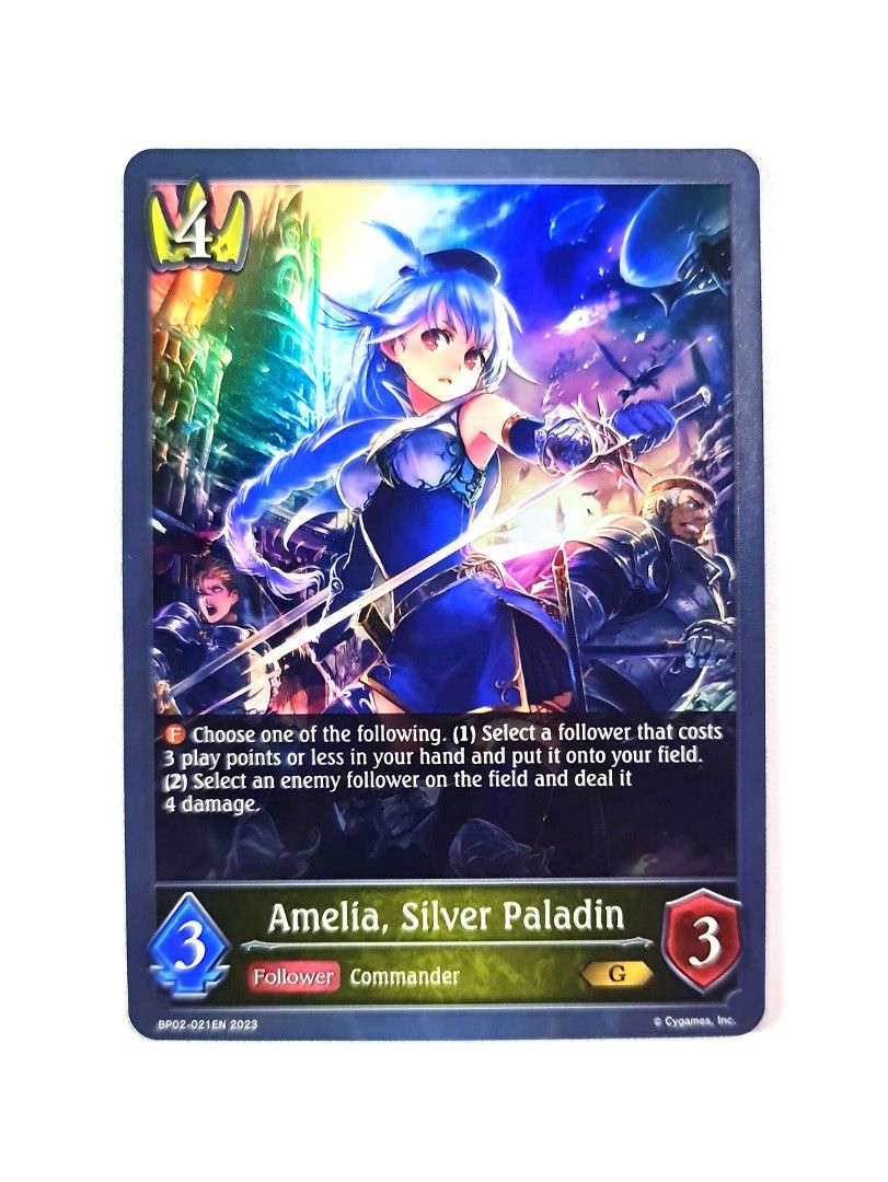 Shadowverse Evolve (English Ver) : Swordcraft *Follower* Gold : Amelia ...