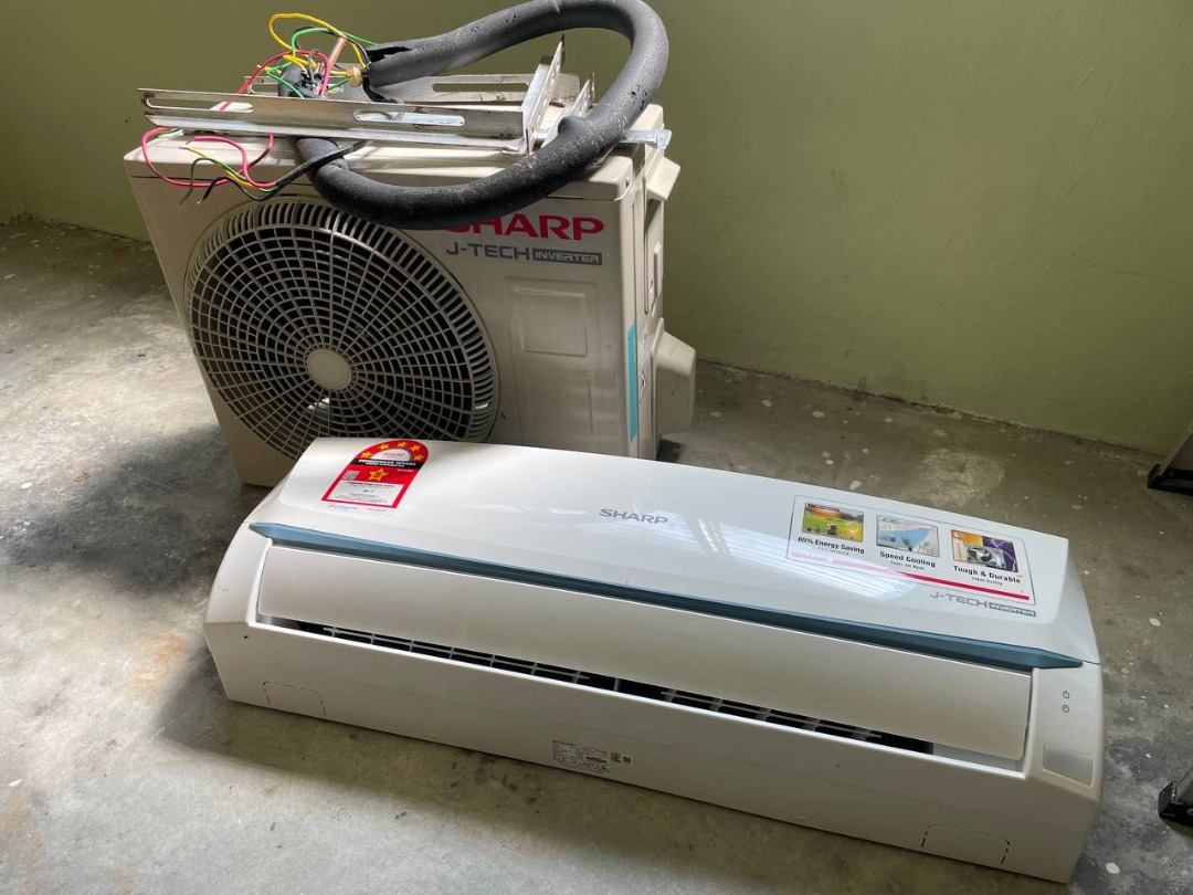 SHARP 1HP J-Tech Inverter Aircond, TV & Home Appliances, Air ...