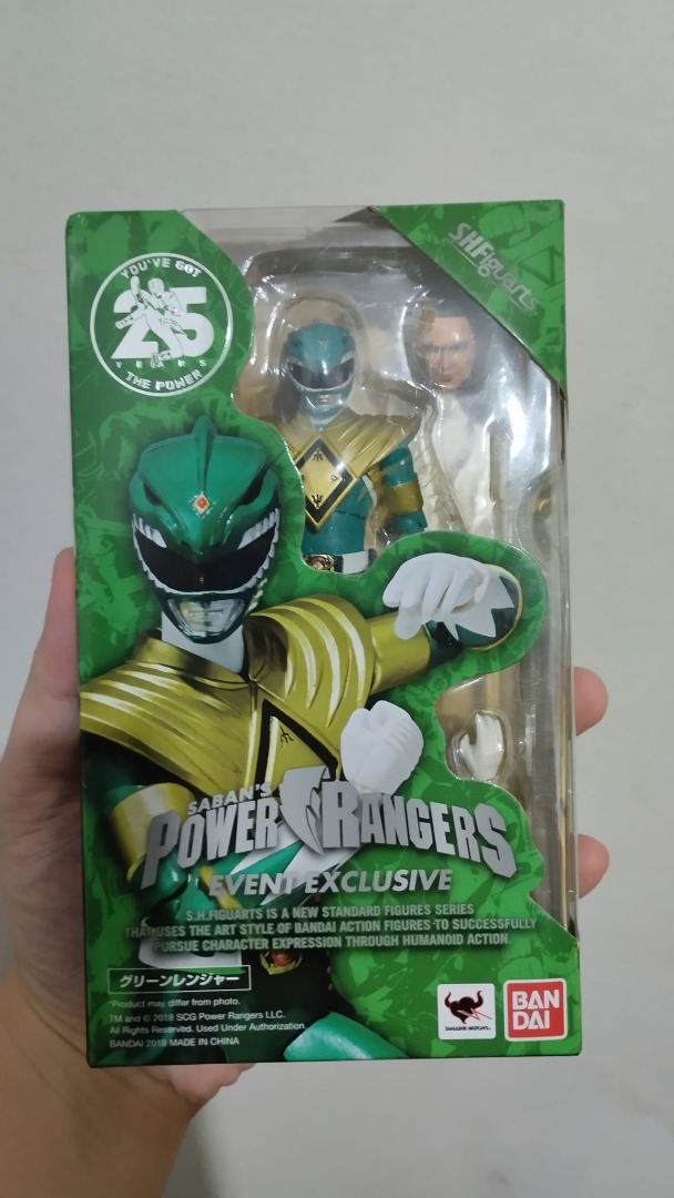 S.H.Figuarts SHF MMPR Power Rangers 25th Anniversary Green Ranger BIB ...