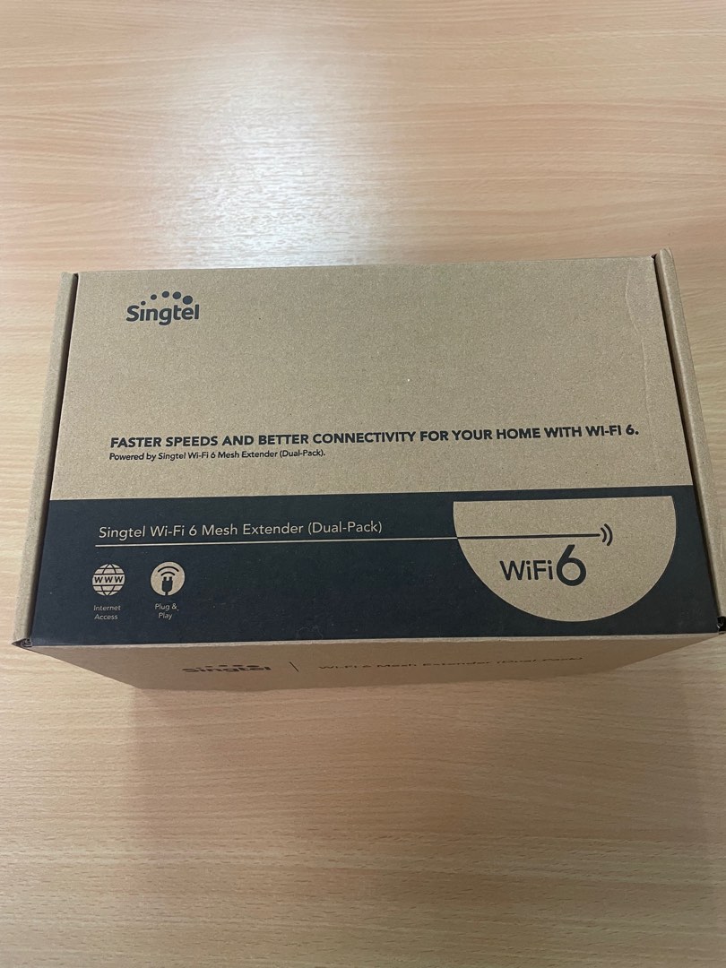 Singtel Wi-Fi 6 Mesh Extender (Dual Pack), Computers & Tech, Parts ...