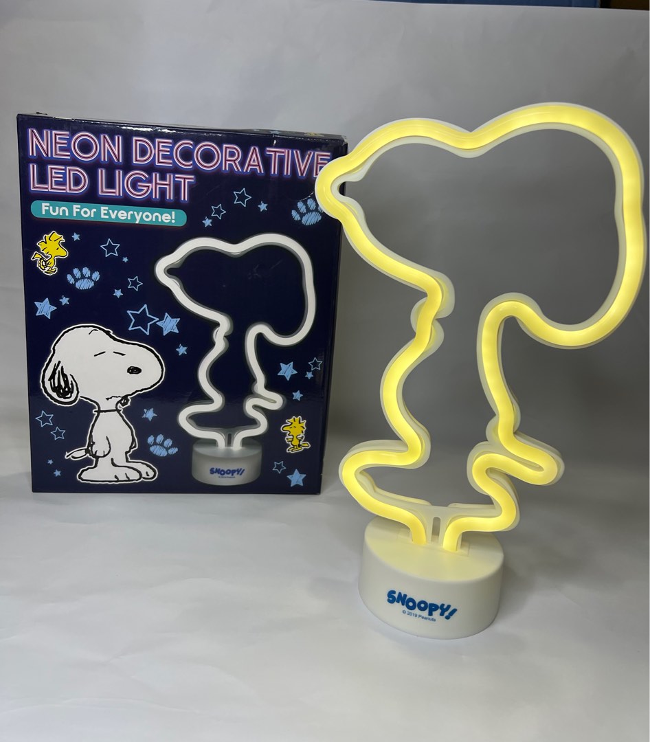 Snoopy Neon Decorative LED Light Peanuts, Hobbies & Toys, Toys & Games ...