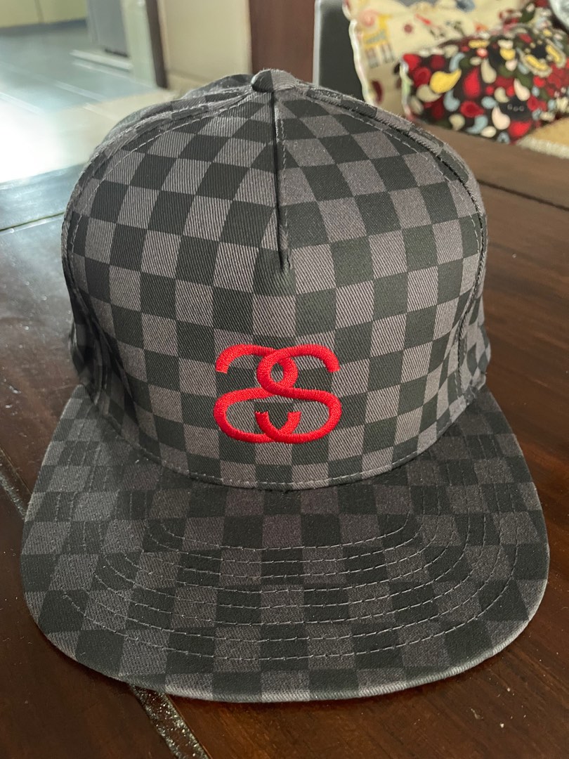 Stussy Checkered Cap, Men's Fashion, Watches & Accessories, Caps & Hats ...