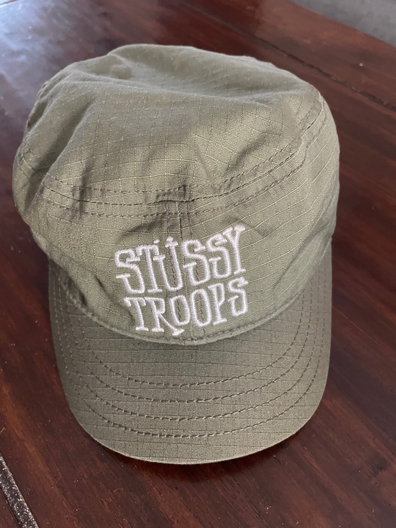 Stussy Troops Green Military Cap, Men's Fashion, Watches & Accessories ...