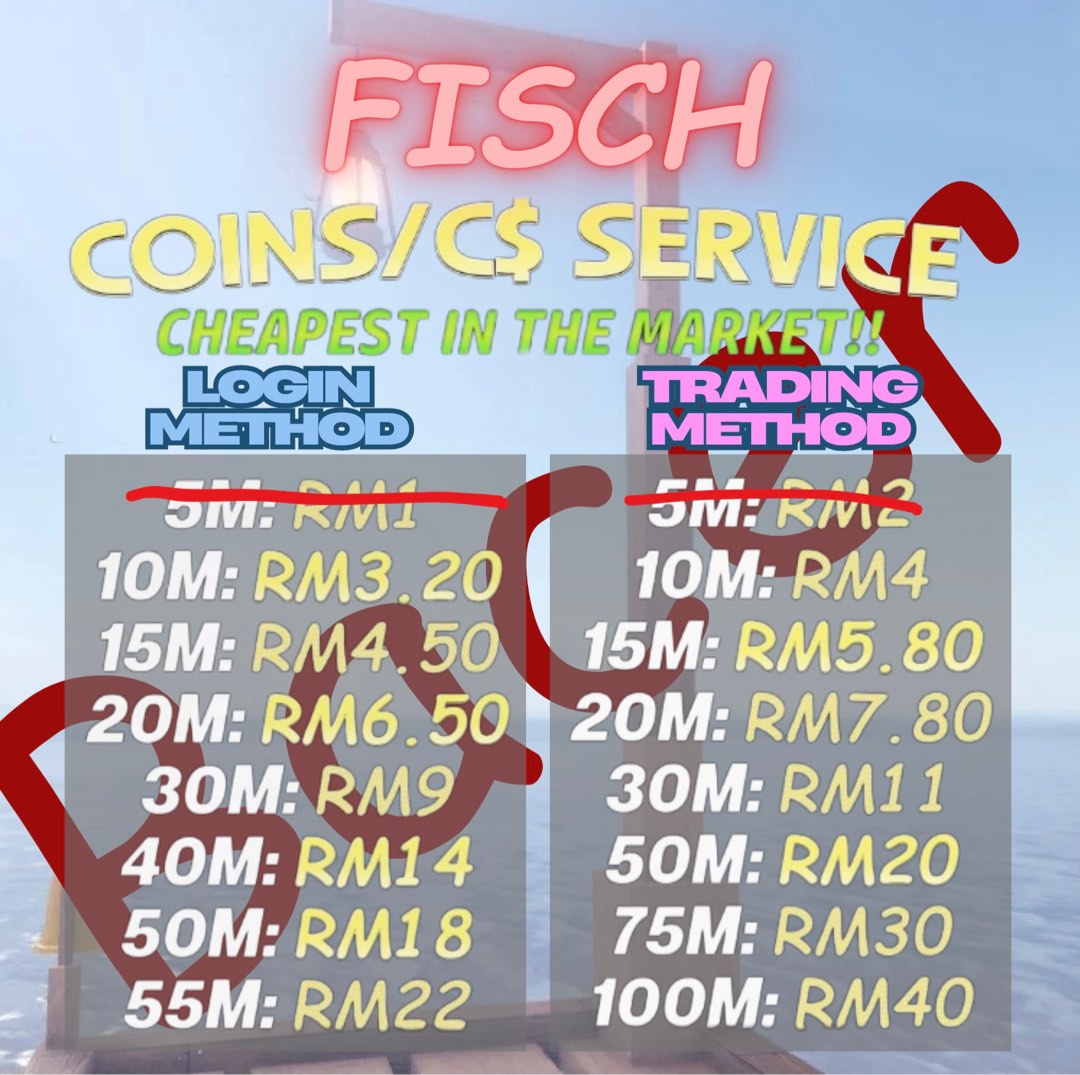 ‼️‼️SUPER CHEAP FISCH C$ ‼️‼️, Video Gaming, Gaming Accessories, In ...