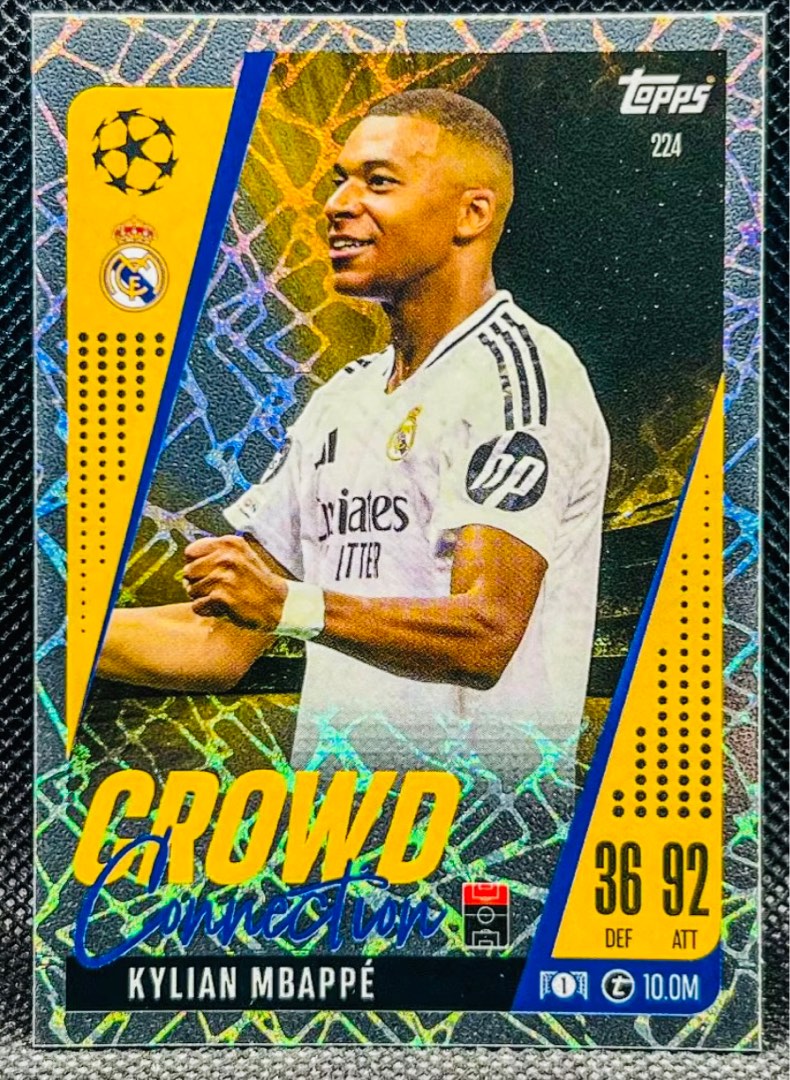 Topps Match Attax Extra 2024/25 Crowd Connections - Kylian Mbappe ...