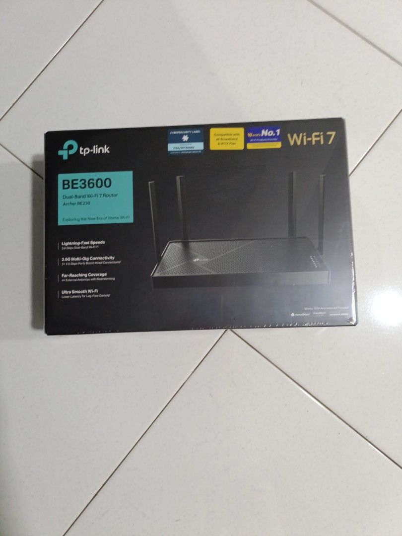TP-Link be3600 dual -band wifi 7 router archer be230, Computers & Tech ...