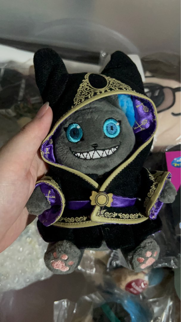 Twisted wonderland Grim The Cat Plush toy twst, Hobbies & Toys ...