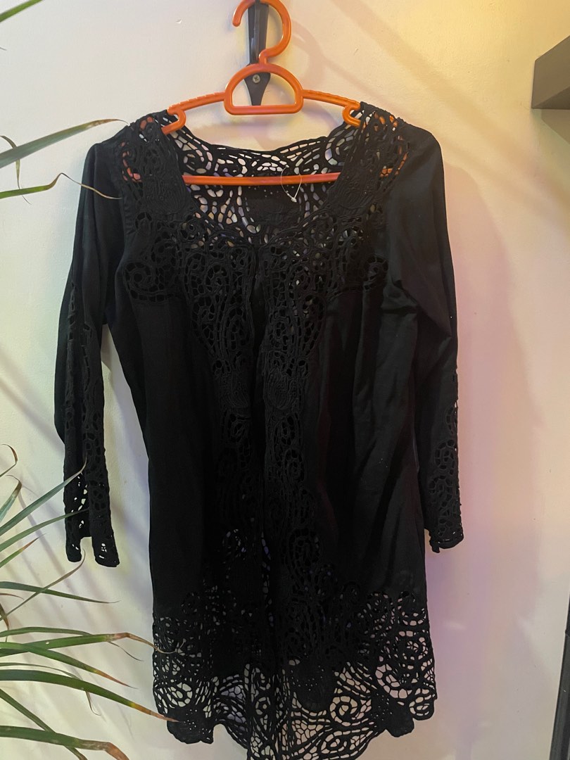 Uluwatu Handmade Balinese Lace Kebaya (Top), Women's Fashion, Muslimah ...