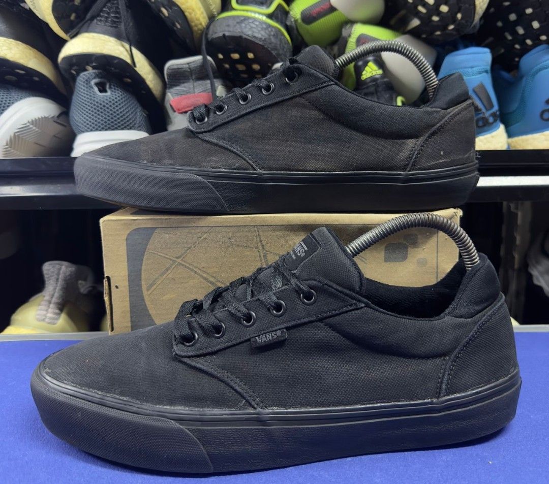 Vans Triple Black (12uk), Men's Fashion, Footwear, Sneakers on Carousell