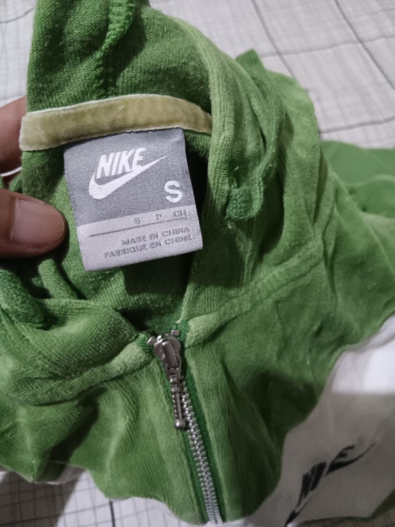 Vintage Nike Gray Tag Full Zip green hoodie jacket ( ISSUE ...