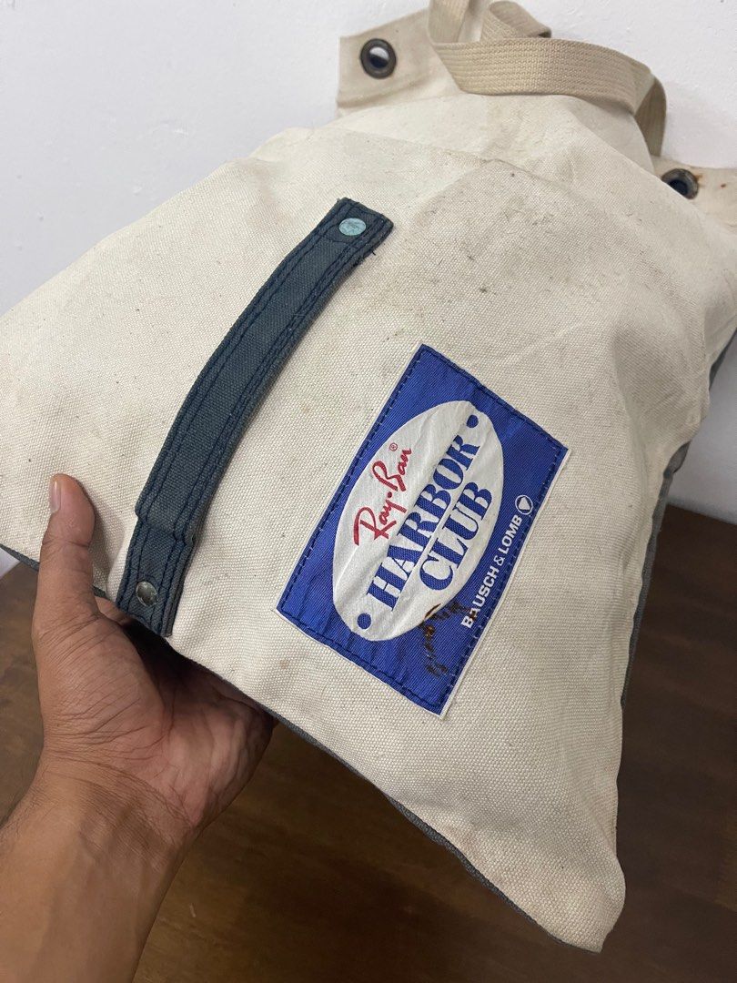Vintage Ray Ban BL heavy duty cotton tote bag, Men's Fashion, Bags ...