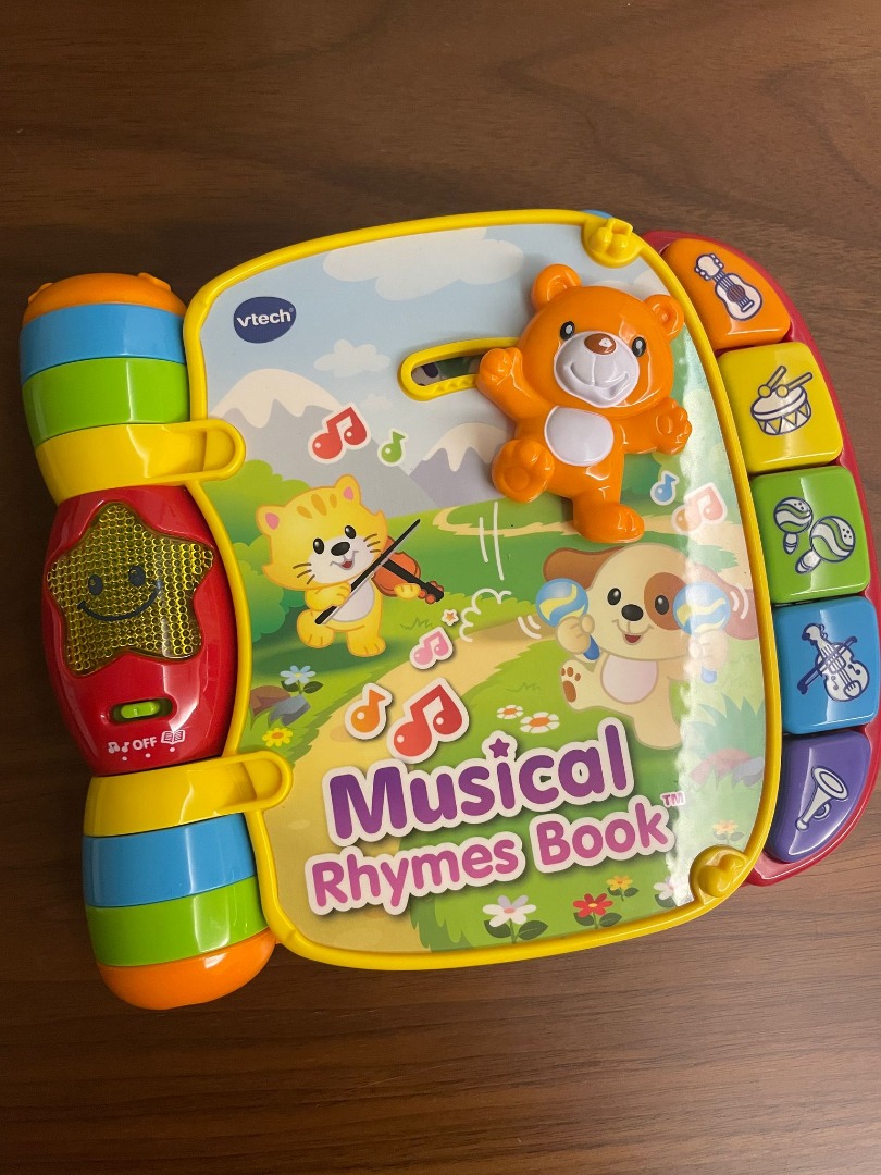 VTech Musical Rhymes Book, Babies & Kids, Infant Playtime on Carousell