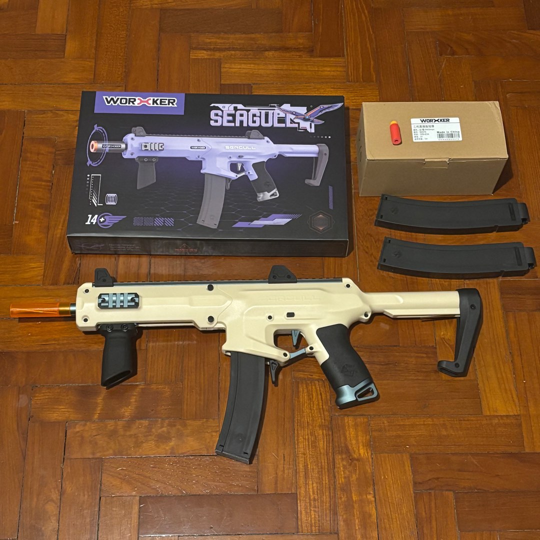 Worker seagull nerf blaster, Hobbies & Toys, Toys & Games on Carousell