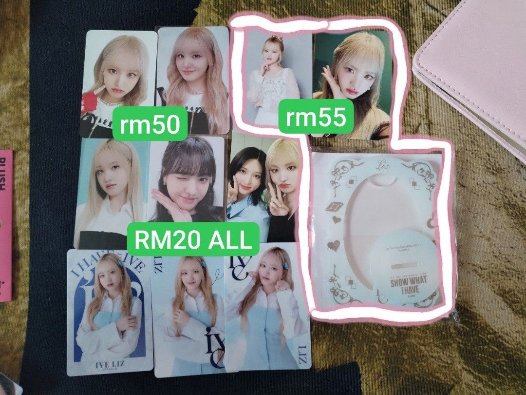 WTS IVE OFFICIAL PHOTOCARD WONYOUNG LIZ GAEUL LEESEO YUJIN REI DIVE ...