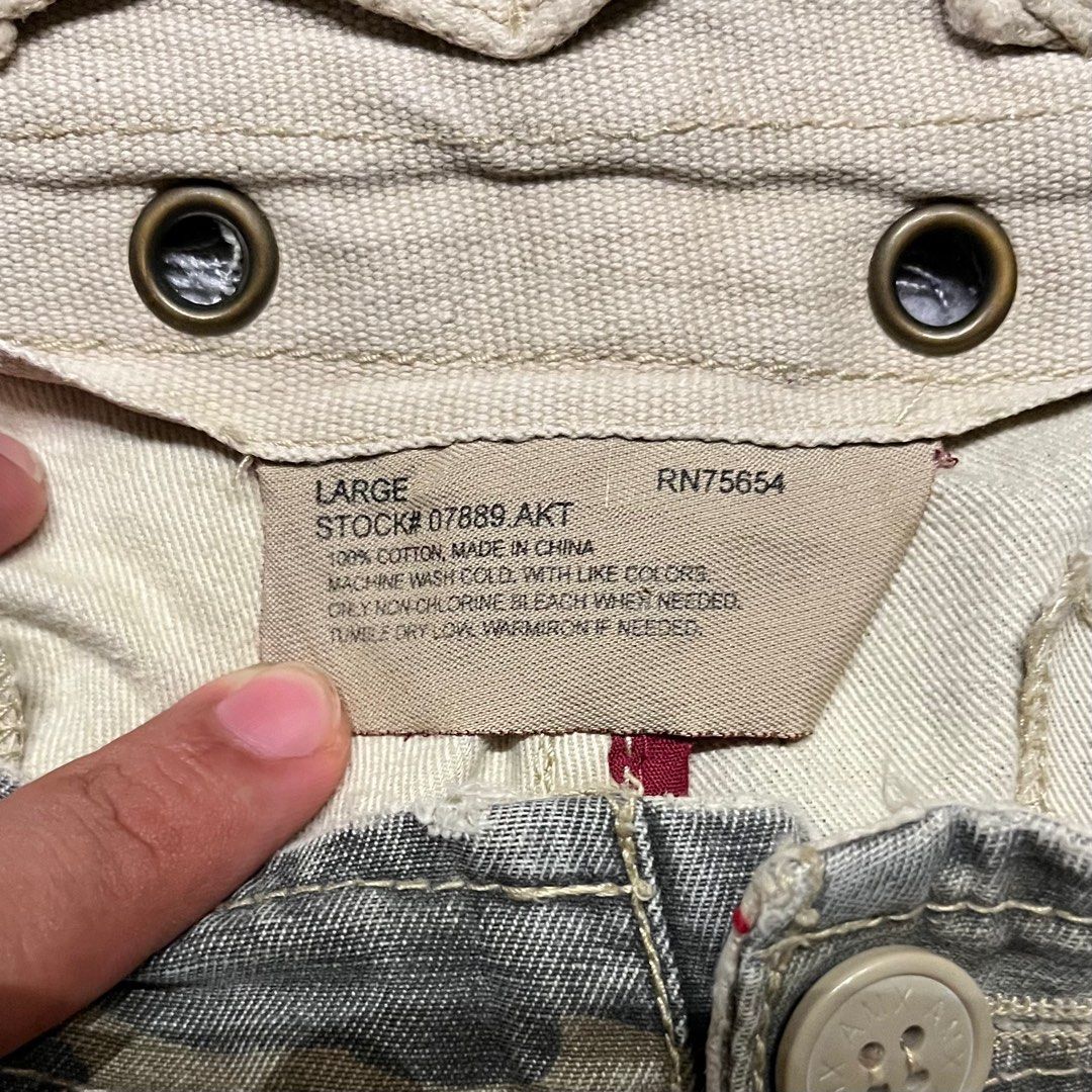 Vintage Y2k Streetwear AMX Fitch Big Baggy Multi-pocket Military Camo ...