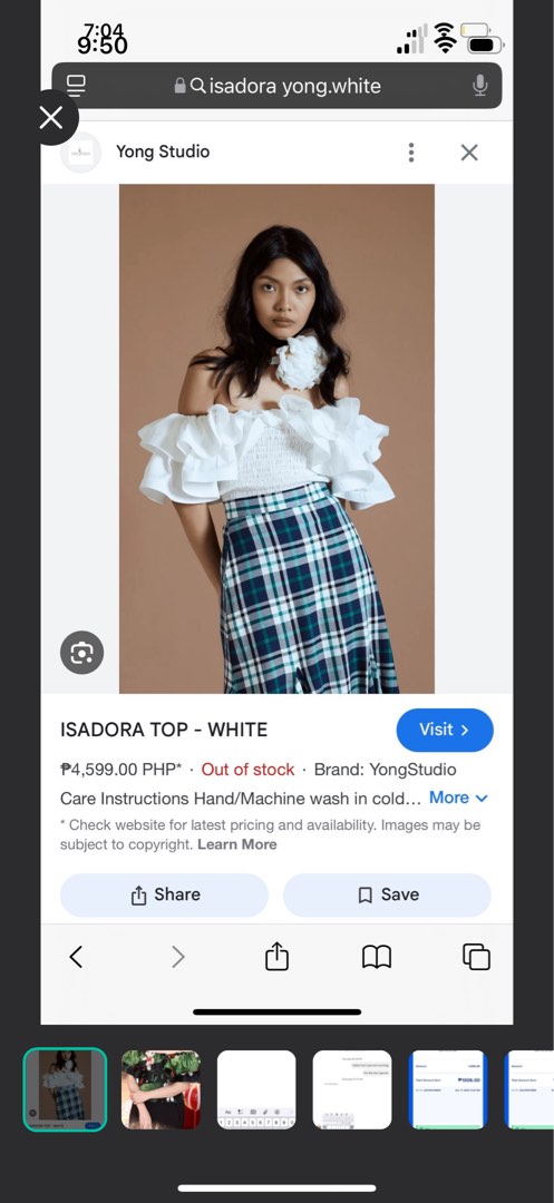 Yong studio isadora top(green), Women's Fashion, Tops, Blouses on Carousell