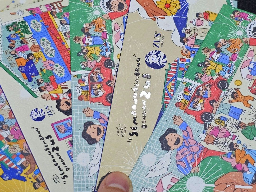 (NO STICKER) ZUS coffee CNY Green packet/angpow/ang pow/hongbao/sampul ...