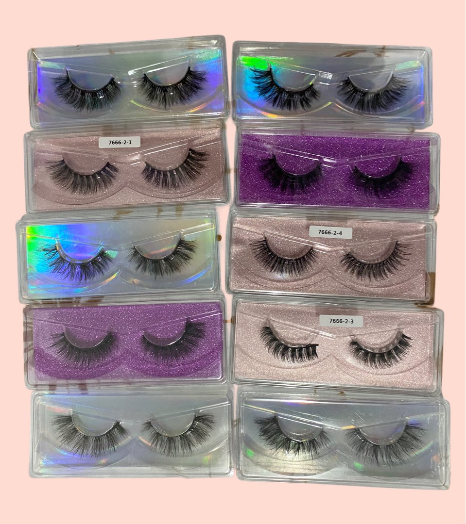 10 pc SET EYELASHES DIFFERENT STYLES, Beauty & Personal Care, Face ...