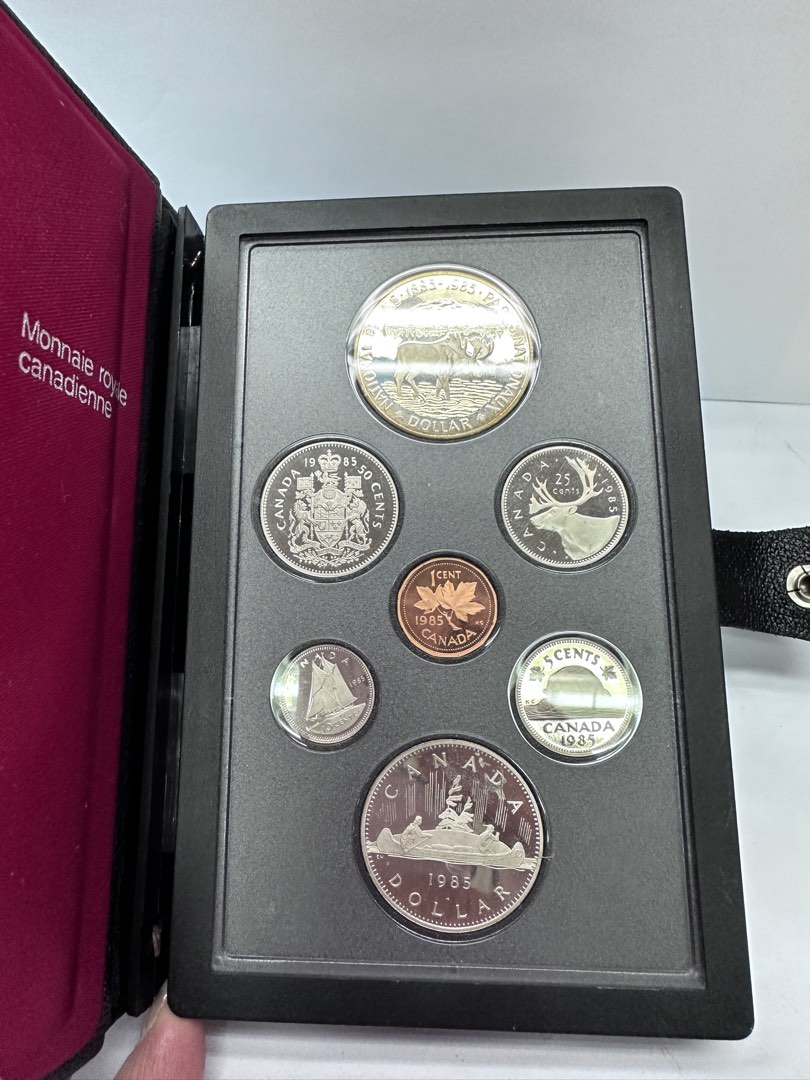 1985 Canadian Silver Coin Set C6, 興趣及遊戲, 收藏品及紀念品, 錢幣 - Carousell