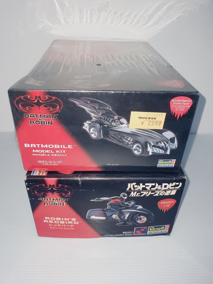 1997 BATMAN & ROBIN BATMOBILE + ROBIN REDBIRD CYCLE REVELL, Hobbies ...