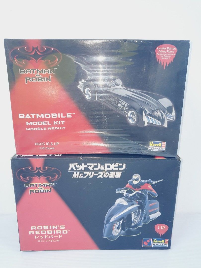 1997 BATMAN & ROBIN BATMOBILE + ROBIN REDBIRD CYCLE REVELL, Hobbies ...