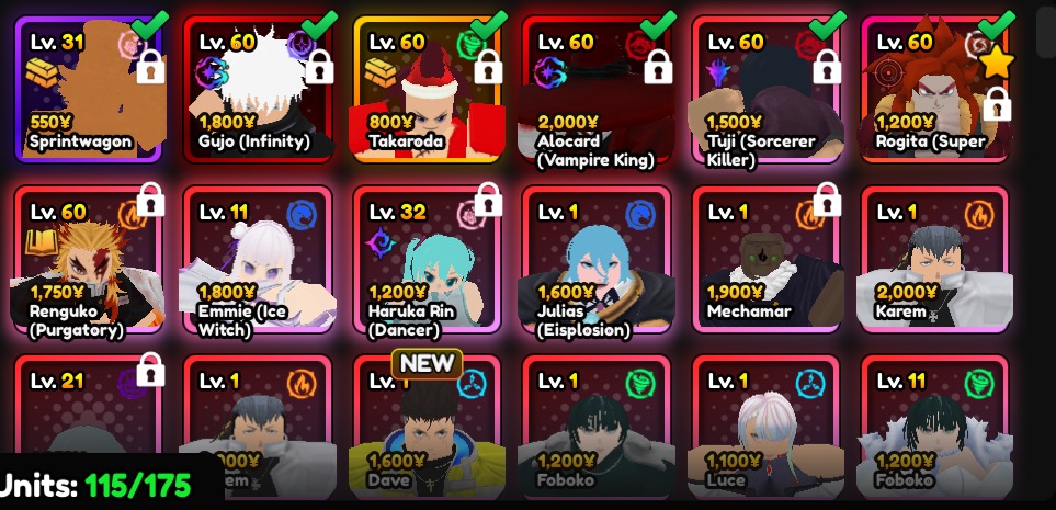 1 Monarch 2 Ethereal 1 Gogeta/Rogita Anime Vanguards Roblox Account ...