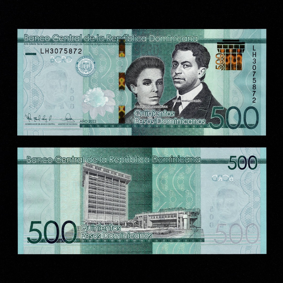 2023/2024 DOMINICAN REPUBLIC 500 PESOS P-192f UNC > OVI HOLOGRAM NEW ...