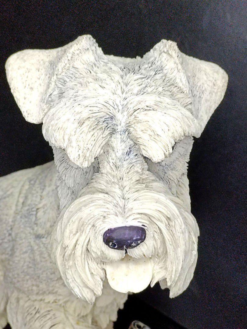 30 cm created by artist Sandra Brue. Schnauzer Germany breed puppy dog ...