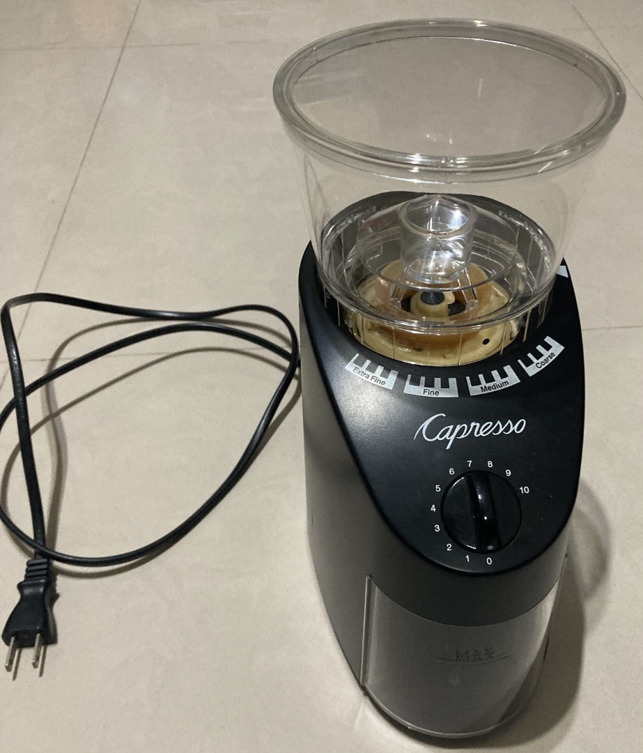 瑞士 卡布蘭莎 磨豆機 Capresso CP-560 公司貨 多段式磨豆機 錐型刀盤 二手, 電視及其他電器 , 廚房用品, 咖啡機及咖啡壺 ...