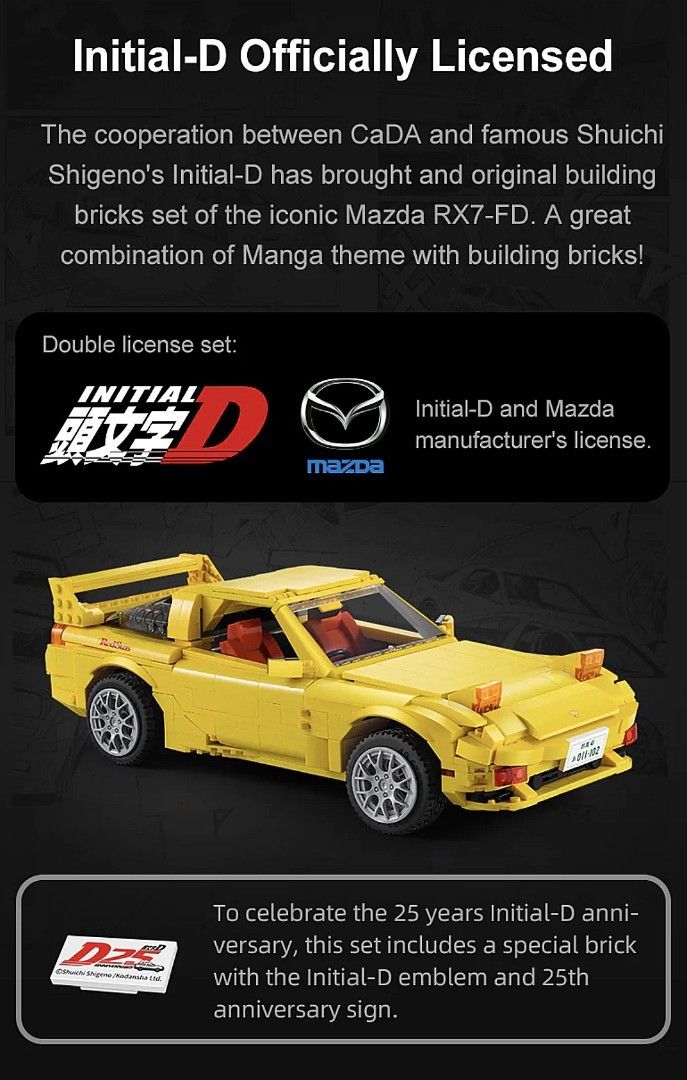 🔥 CaDA Initial D 1:12 Mazda RX-7 FD3S, Hobbies & Toys, Toys & Games on ...