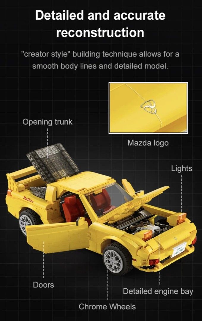 🔥 CaDA Initial D 1:12 Mazda RX-7 FD3S, Hobbies & Toys, Toys & Games on ...