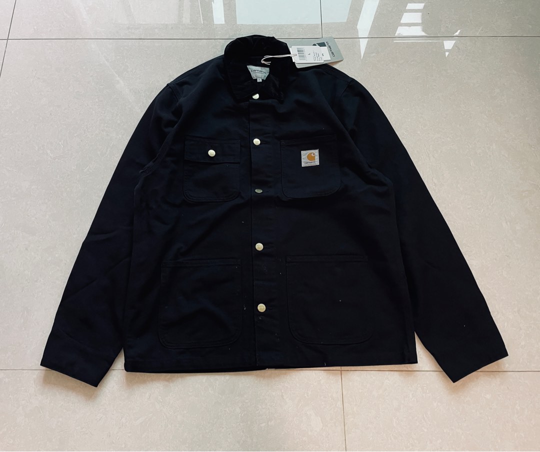 全新 Carhartt WIP Michigan OG Black Jacket M/L size *chore wtaps Barbour Lavenham Junya Watanabe ...