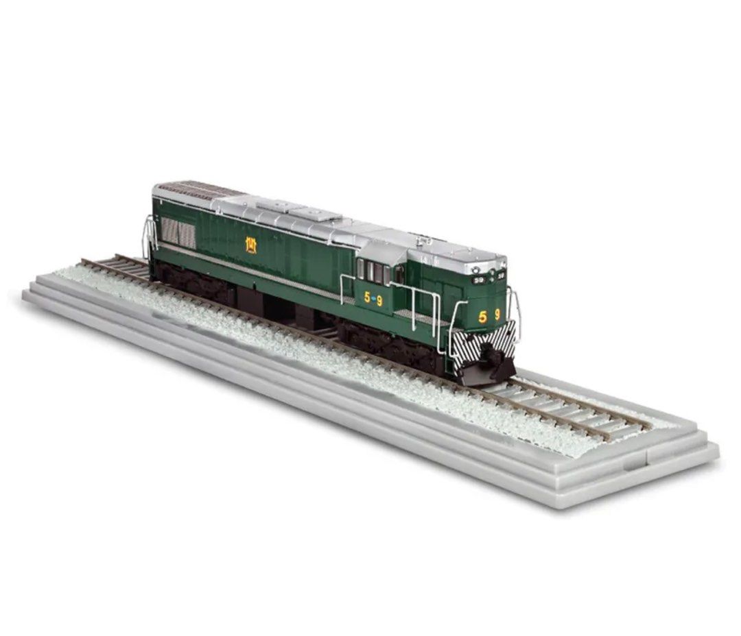 全新港鐵 MTR 1:87 G16型號機車 59號客運綠色塗裝 1/87 Diesel Electric Locomotive Train ...