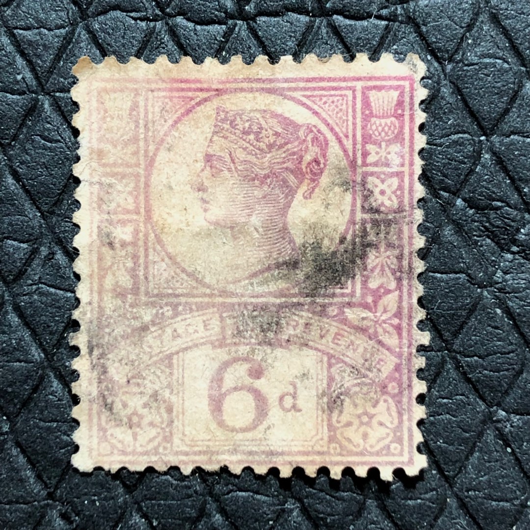 ( Vintage Stamp ) 6d 1884 Great Britain / Queen Victoria / Used ...