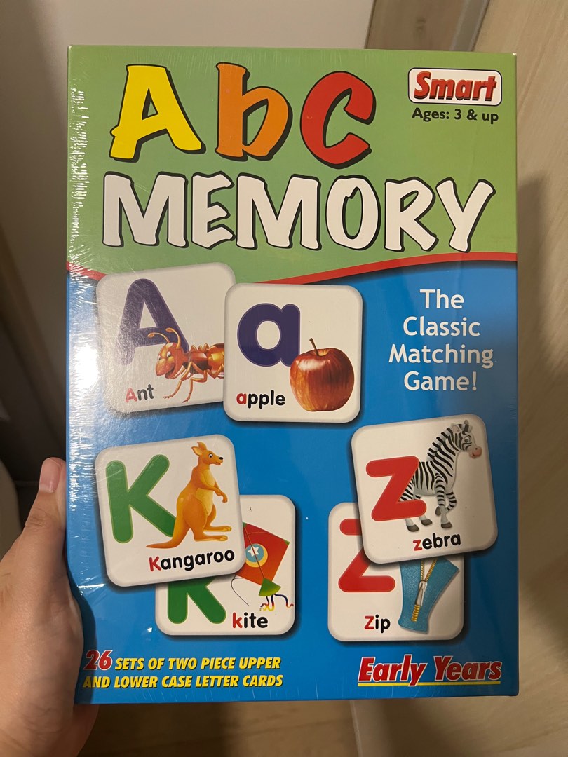 ABC MEMORY matching game, Babies & Kids, Infant Playtime on Carousell