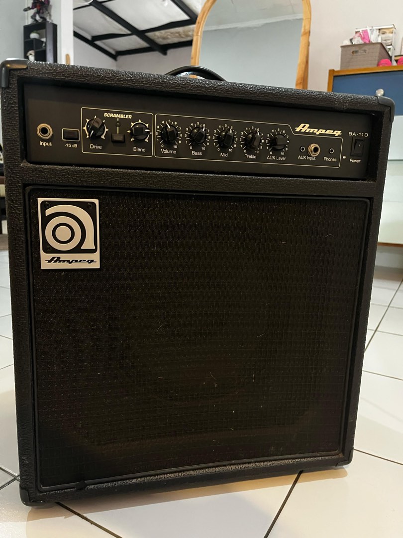 AMPEG BA 110 V2 Bass Amplifier Ampli, Musik & Media, Aksesoris di Carousell