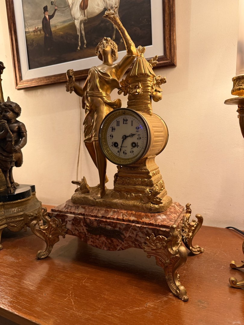 Antique 18th Century French Mantel Clock from France Working with Key ...