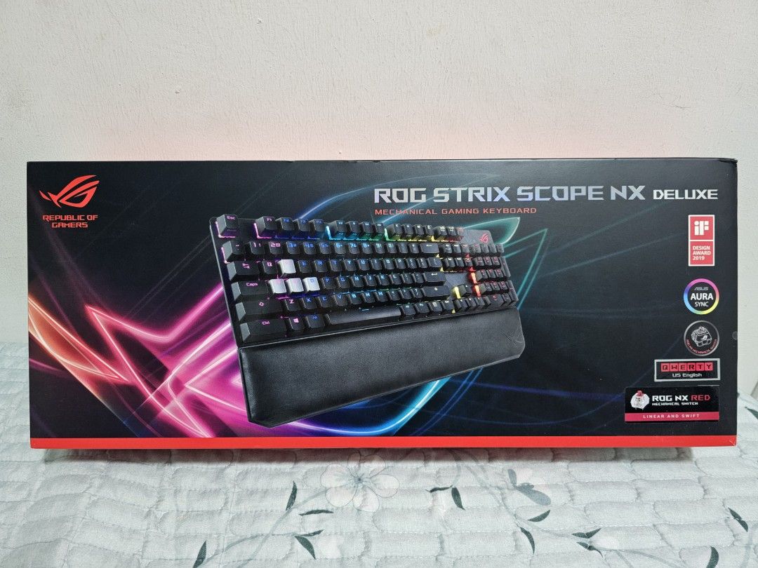 Asus ROG X801 Strix Scope NX TKL Deluxe Keyboard, Computers & Tech ...