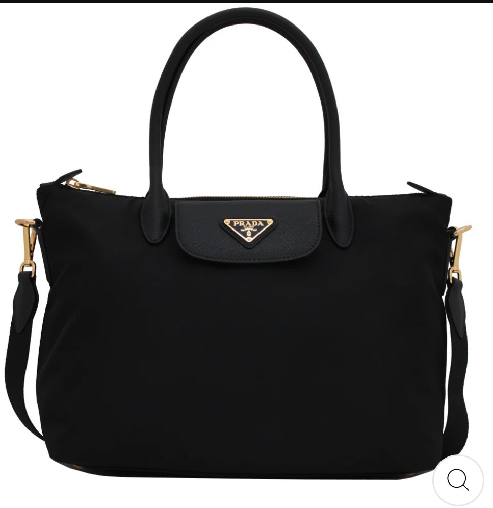 Authentic PRADA Black 2-way Bag, Luxury, Bags & Wallets on Carousell