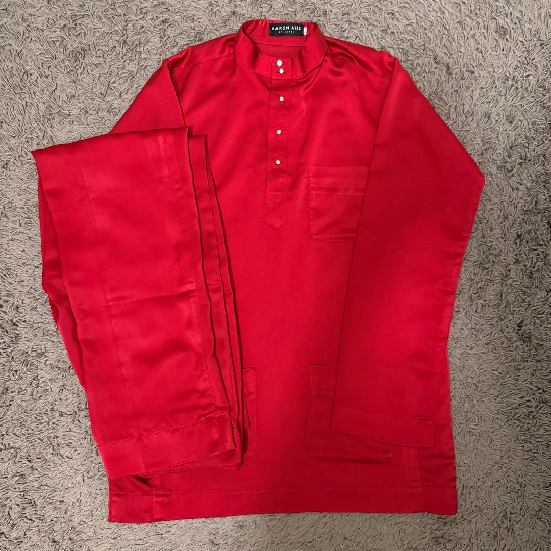 Baju Melayu Jakel Aaron Aziz, Men's Fashion, Muslim Wear, Baju Melayu ...