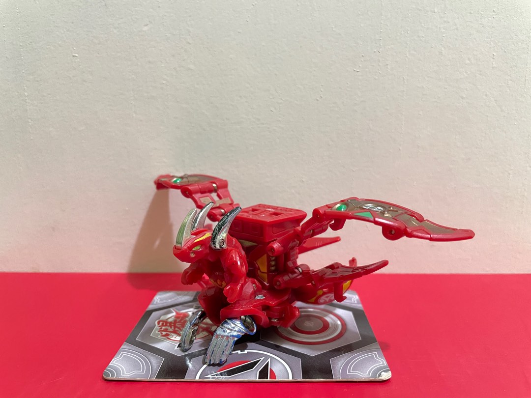 Bakugan Pyrus Lumino Dragonoid with Explosix Gear, Hobbies & Toys ...