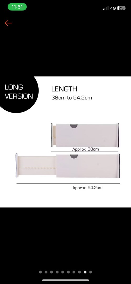 BEST4U Drawer Partition Board / Retractable Drawer Divider / Expandable ...