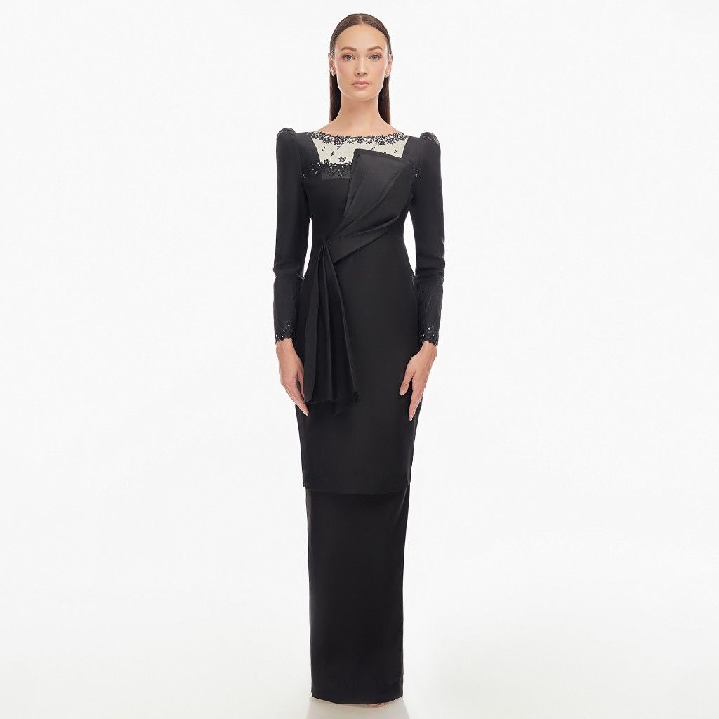 BNWT Baju kurung modern Wanzar in Black tag tbg / nurita harith, Women ...