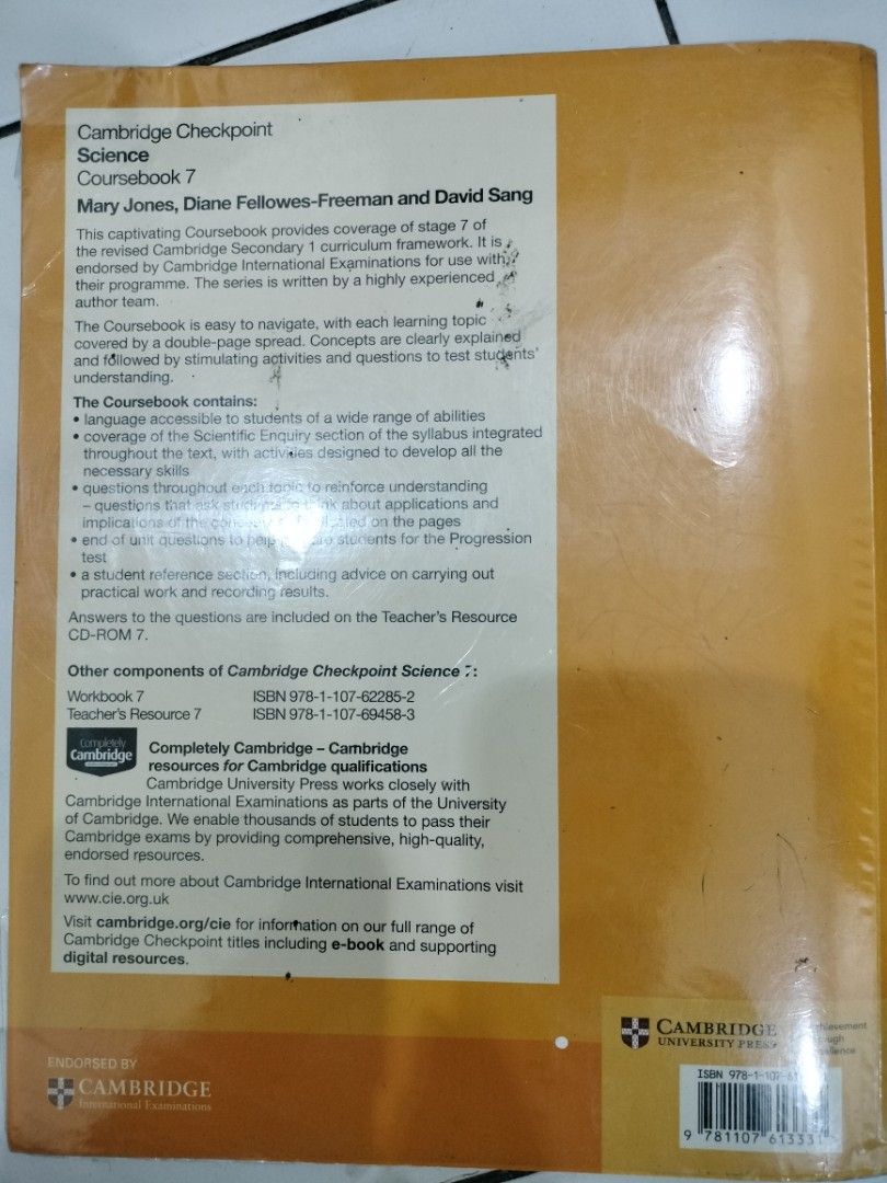 Cambridge Checkpoint Science Coursebook Year 7, Hobbies & Toys, Books ...